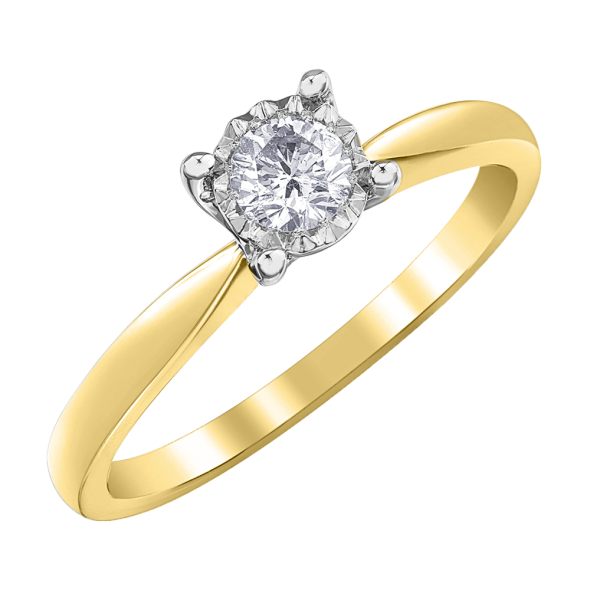 10K GOLD RING WITH DIAMOND | Bijouteries Lavigueur